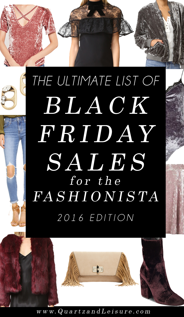 The Ultimate List of Black Friday Sales - Quartz & Leisure