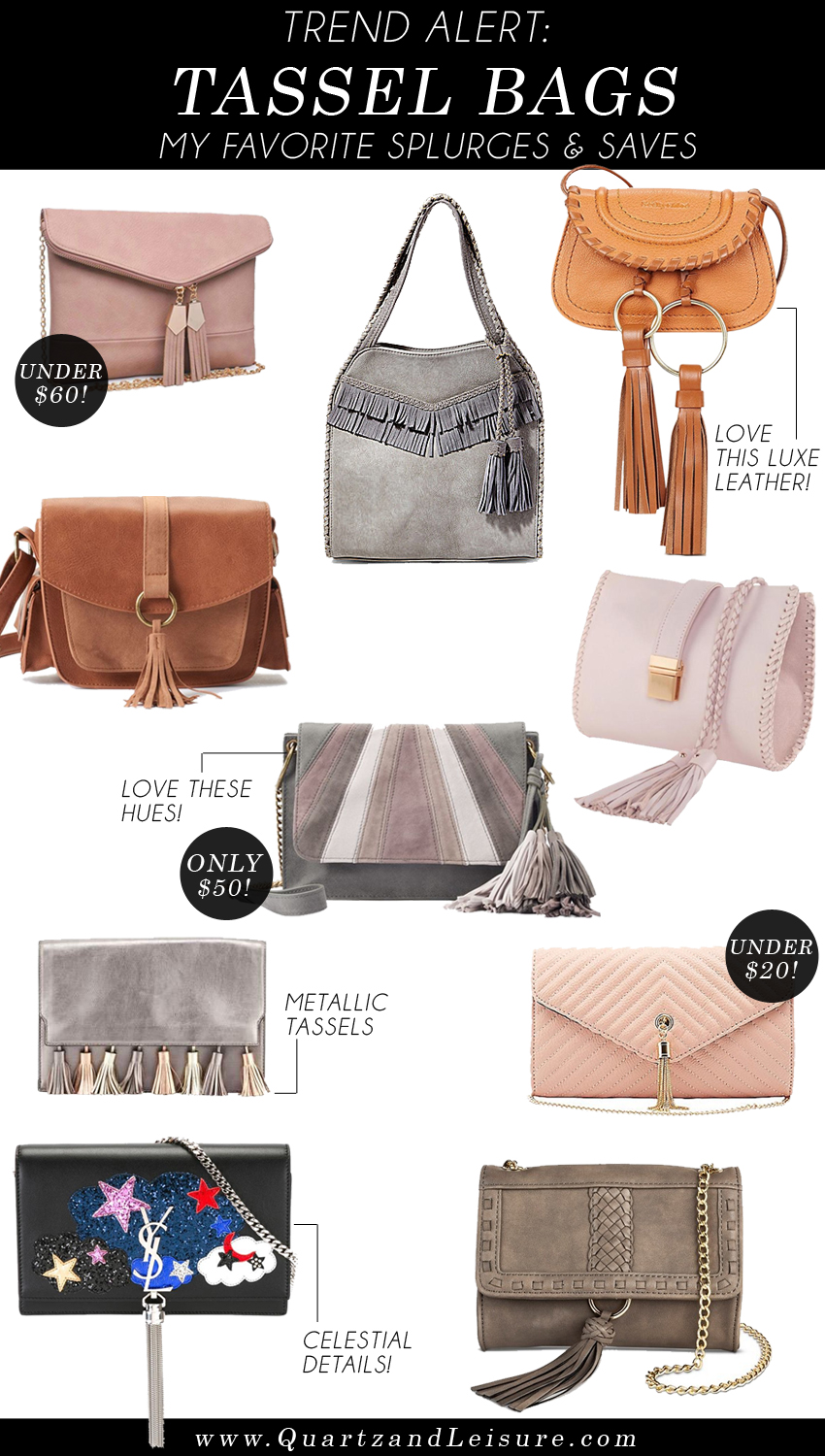 Tassel Bags - My Favorite Splurges & Saves - Quartz & Leisure