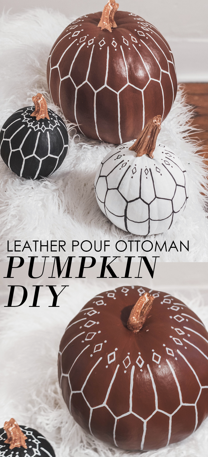 Bohemian Pumpkin DIY - Modern Pumpkin Decor - Quartz & Leisure